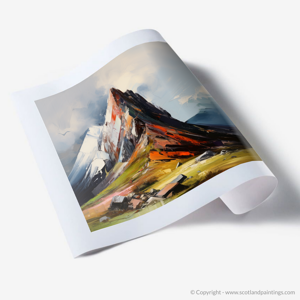 Painting and Art Print of Cairn Gorm, Highlands entitled "Highland Maj ...