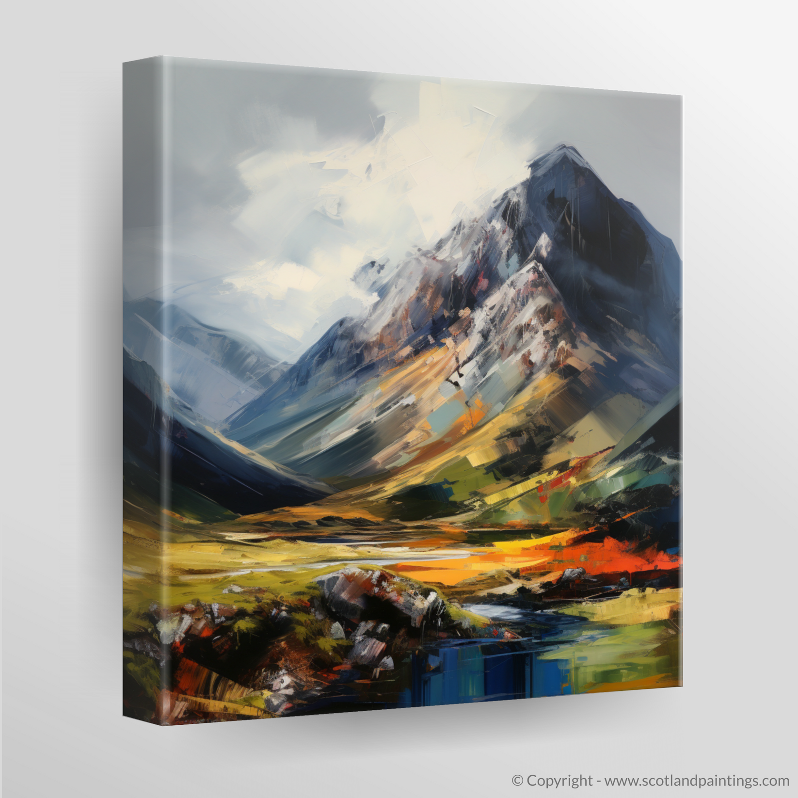 Painting and Art Print of Sgurr a' Mhaim, Highlands. entitled "Highlan ...