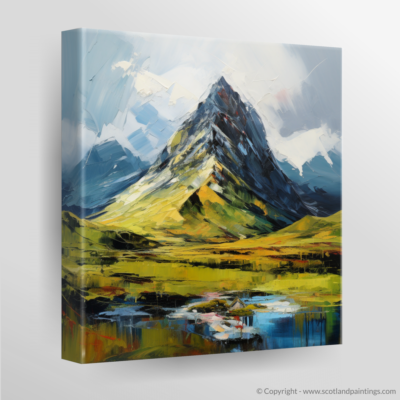 Painting and Art Print of Sgurr a' Mhaim, Highlands. entitled "Express ...