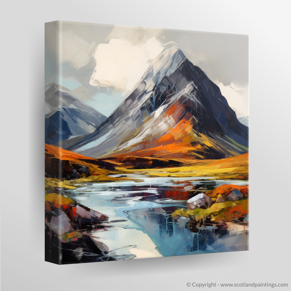 Painting and Art Print of Stob Coire Raineach (Buachaille Etive Beag ...