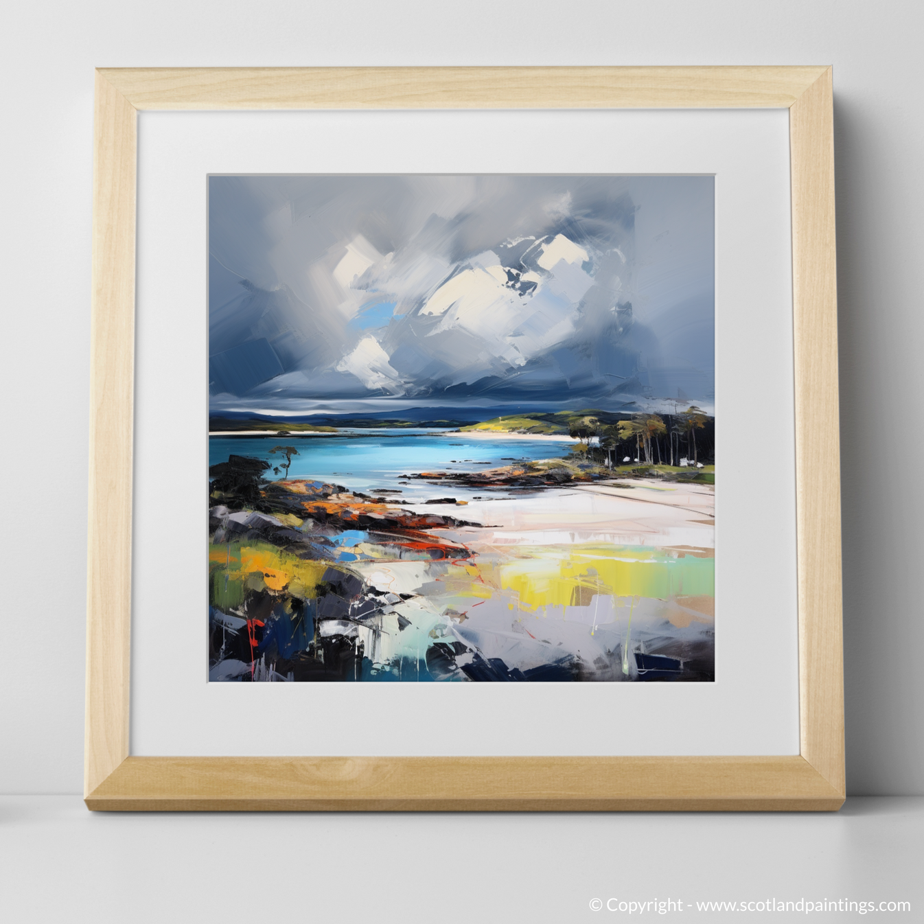 Painting and Art Print of Largo Bay with a stormy sky entitled "Storm ...