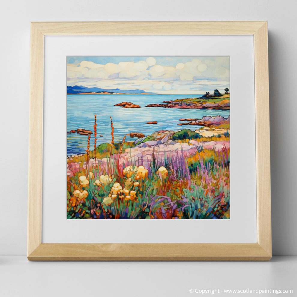 Painting and Art Print of Isle of Gigha, Inner Hebrides in summer enti ...