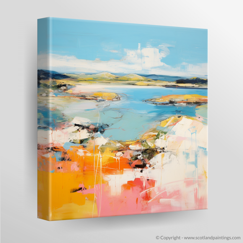 Painting and Art Print of Isle of Gigha, Inner Hebrides in summer enti ...
