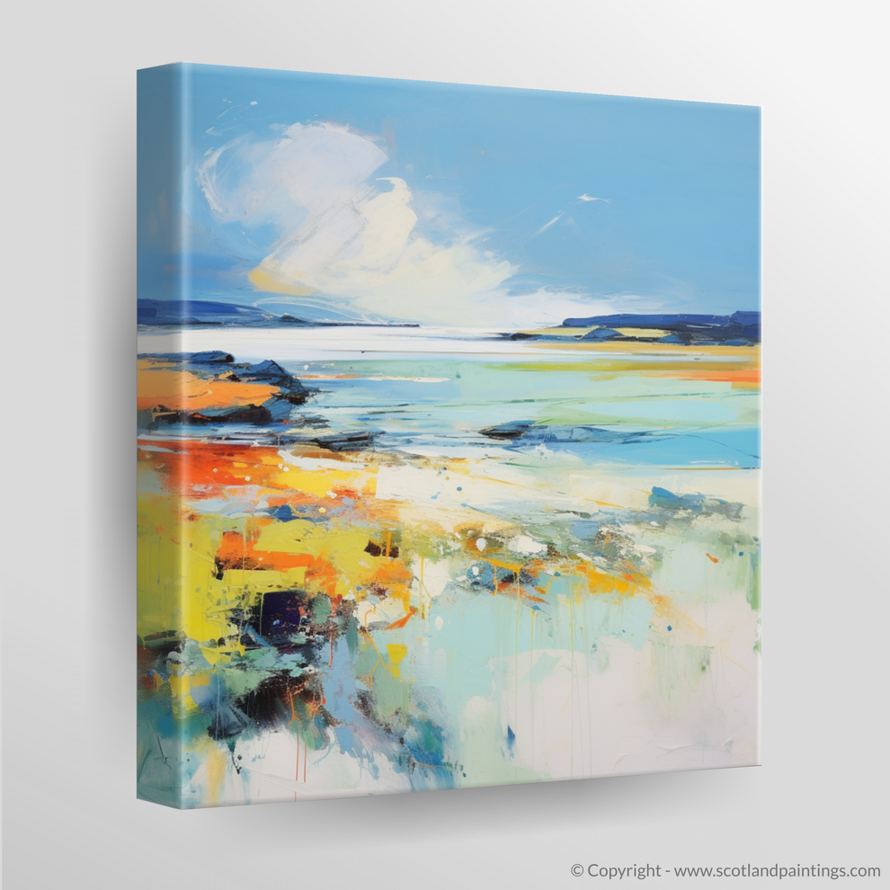 Painting and Art Print of Isle of Tiree, Inner Hebrides in summer enti ...