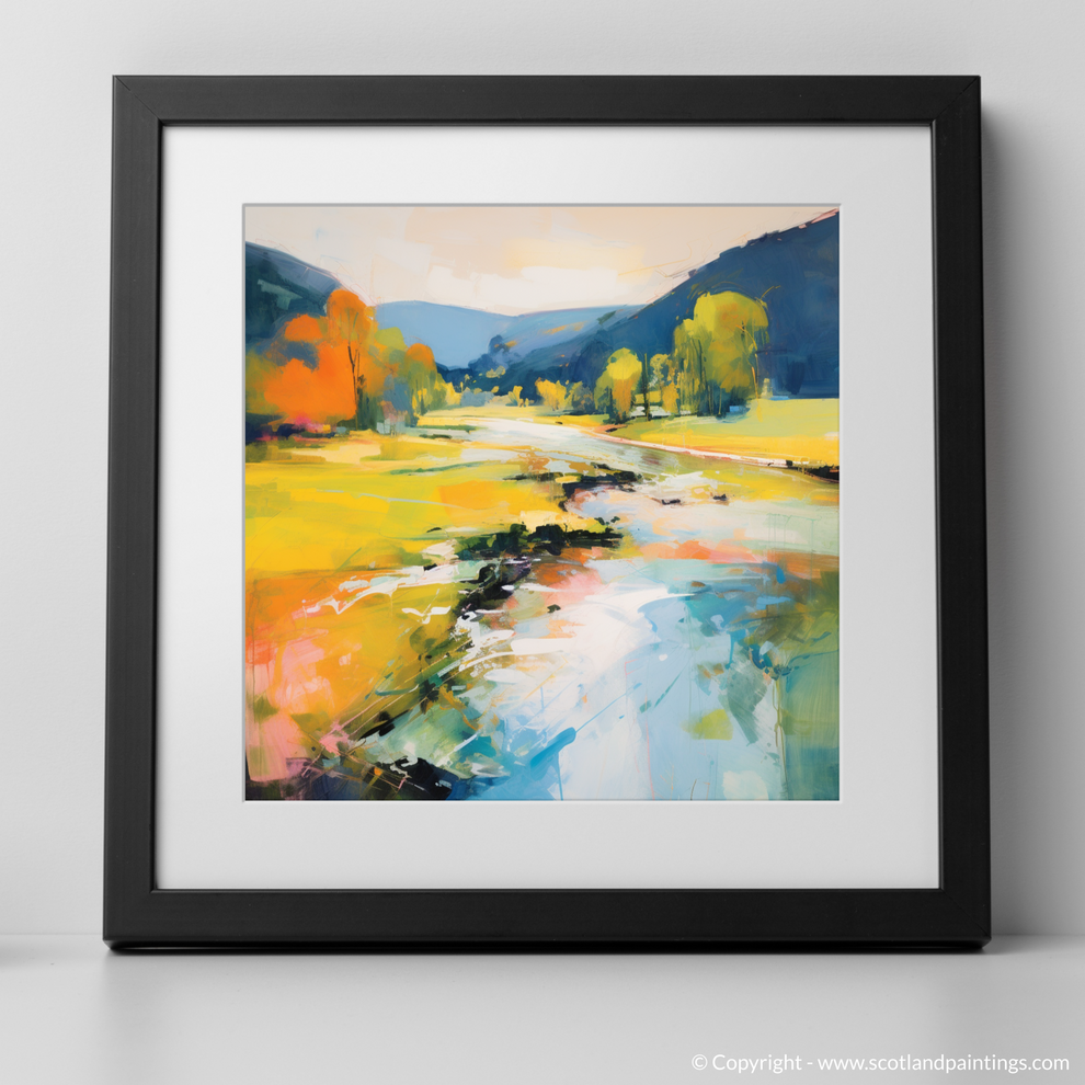 Painting and Art Print of River Earn, Perthshire in summer entitled "S ...