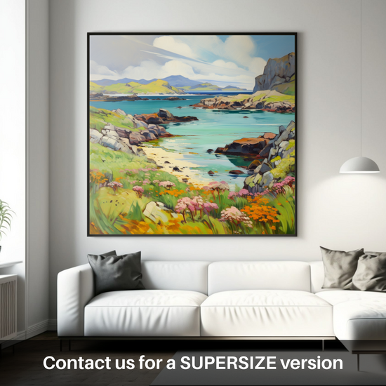 Painting and Art Print of Isle of Mull, Inner Hebrides in summer entit ...
