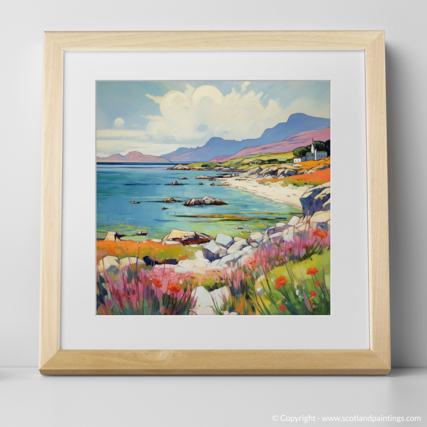 Painting and Art Print of Isle of Mull, Inner Hebrides in summer entit ...