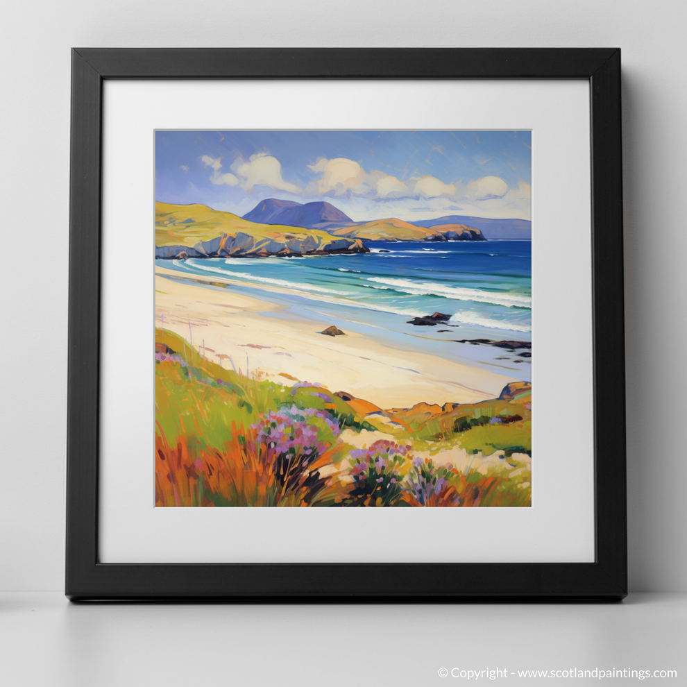 Painting and Art Print of Sandwood Bay, Sutherland in summer entitled ...