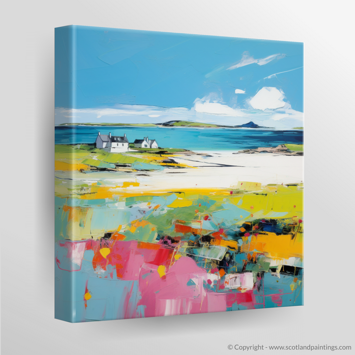Painting and Art Print of Isle of Tiree, Inner Hebrides in summer enti ...