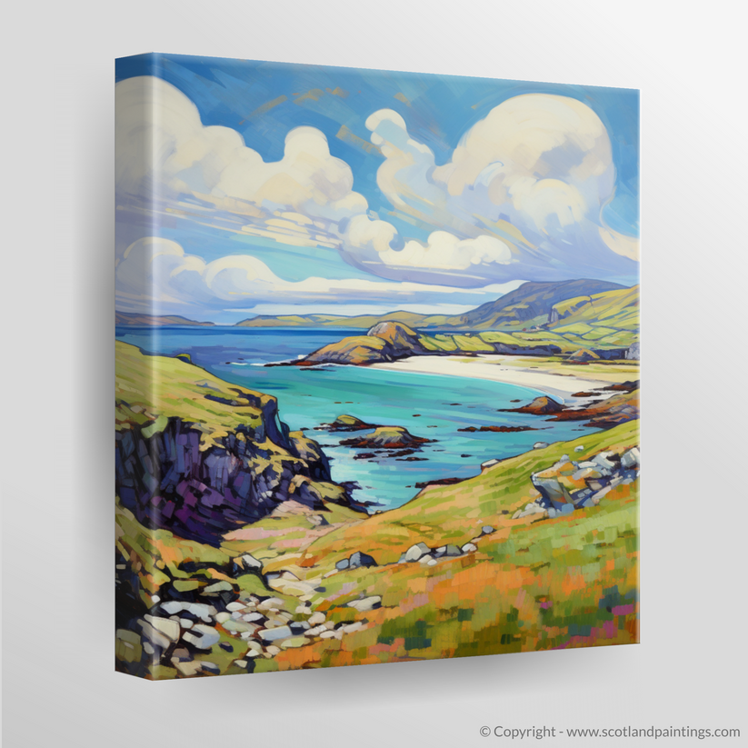 Painting and Art Print of Isle of Lewis, Outer Hebrides in summer enti ...