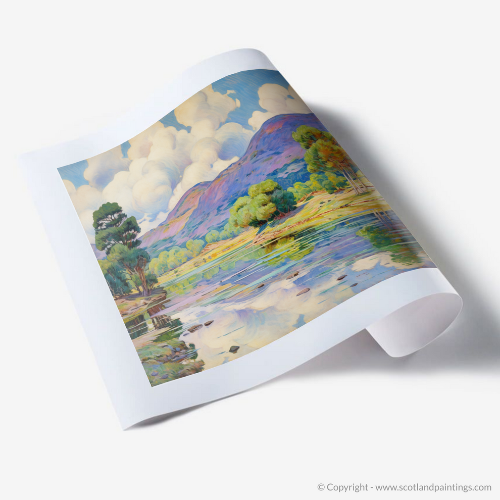 Painting and Art Print of Glen Affric, Highlands in summer entitled "S ...
