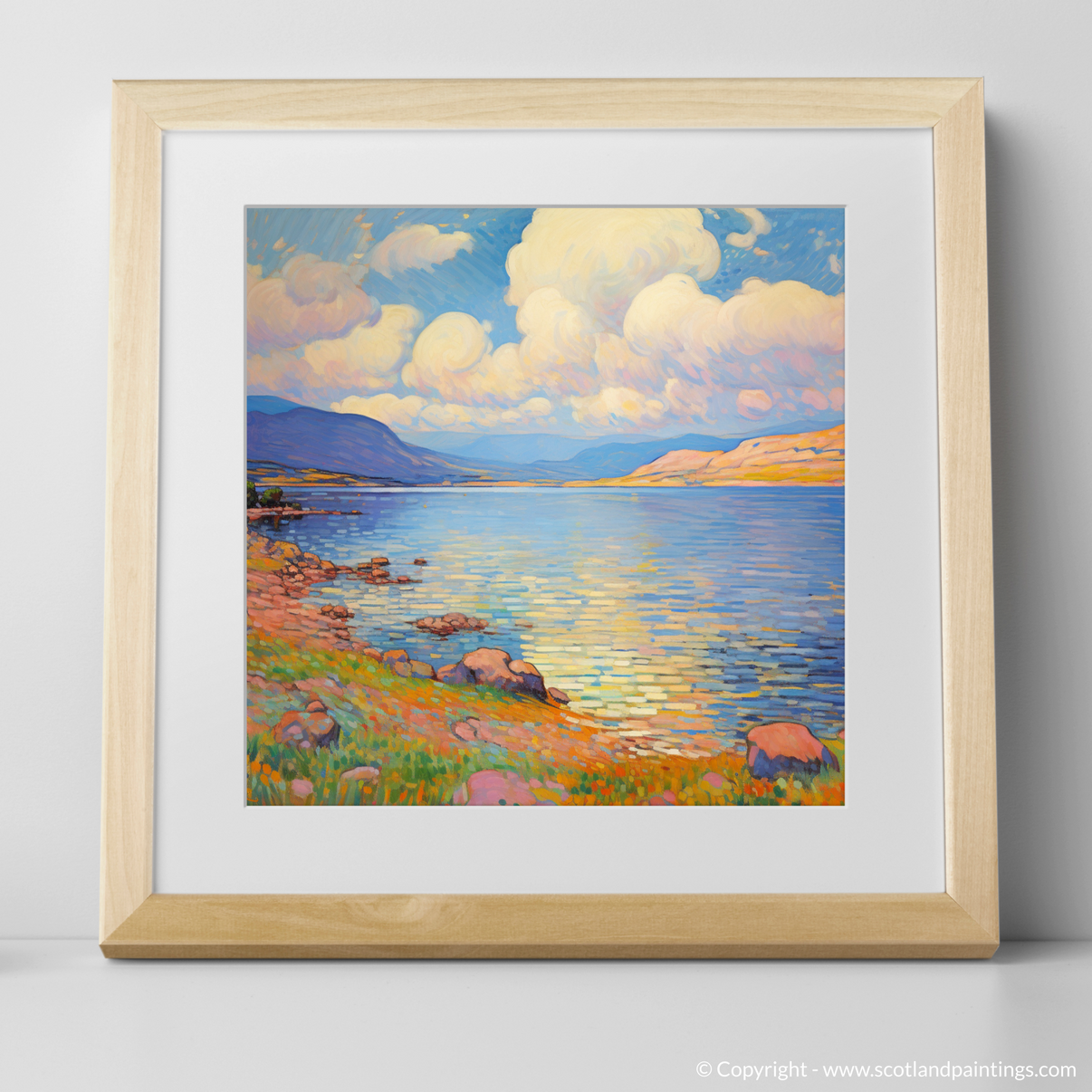 Painting and Art Print of Isle of Arran, Firth of Clyde in summer. Sum ...