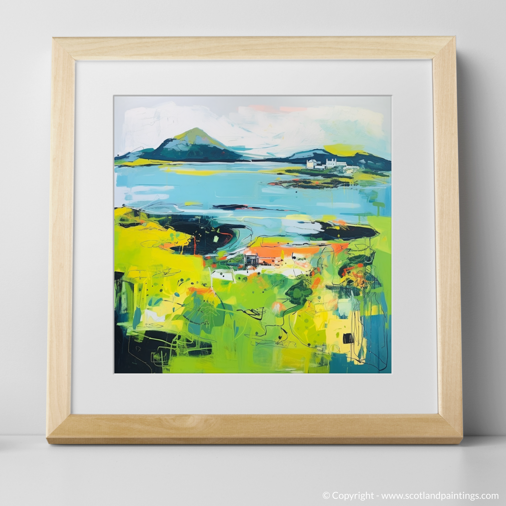 Painting and Art Print of Isle of Ulva, Inner Hebrides in summer entit ...