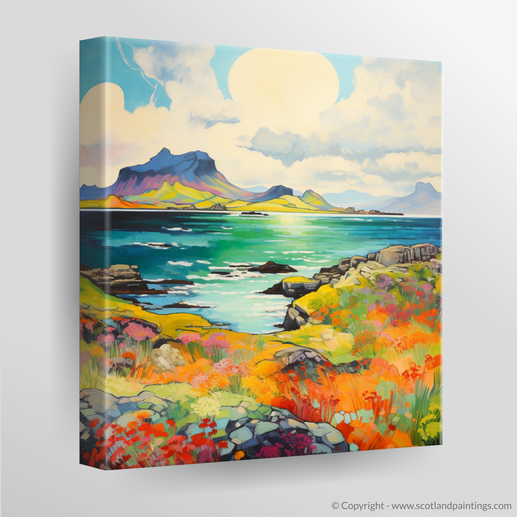 Summer Serenade on Isle of Eigg – Scotland Paintings and Art Prints
