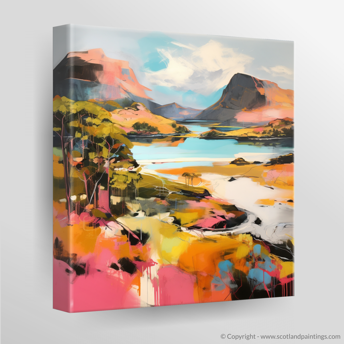 Vibrant Reverie: Loch Maree, Wester Ross in Summer – Scotland Paintings ...