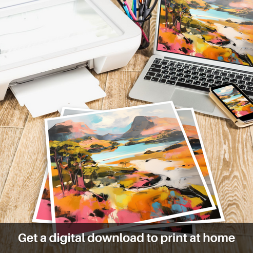 Vibrant Reverie: Loch Maree, Wester Ross in Summer – Scotland Paintings ...