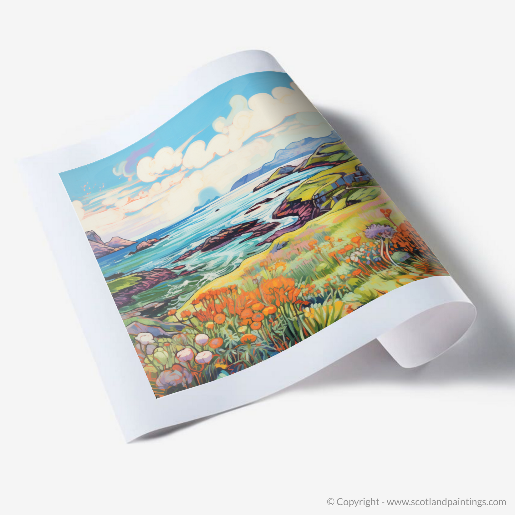 Summer Splendour of Isle of Canna – Scotland Paintings and Art Prints