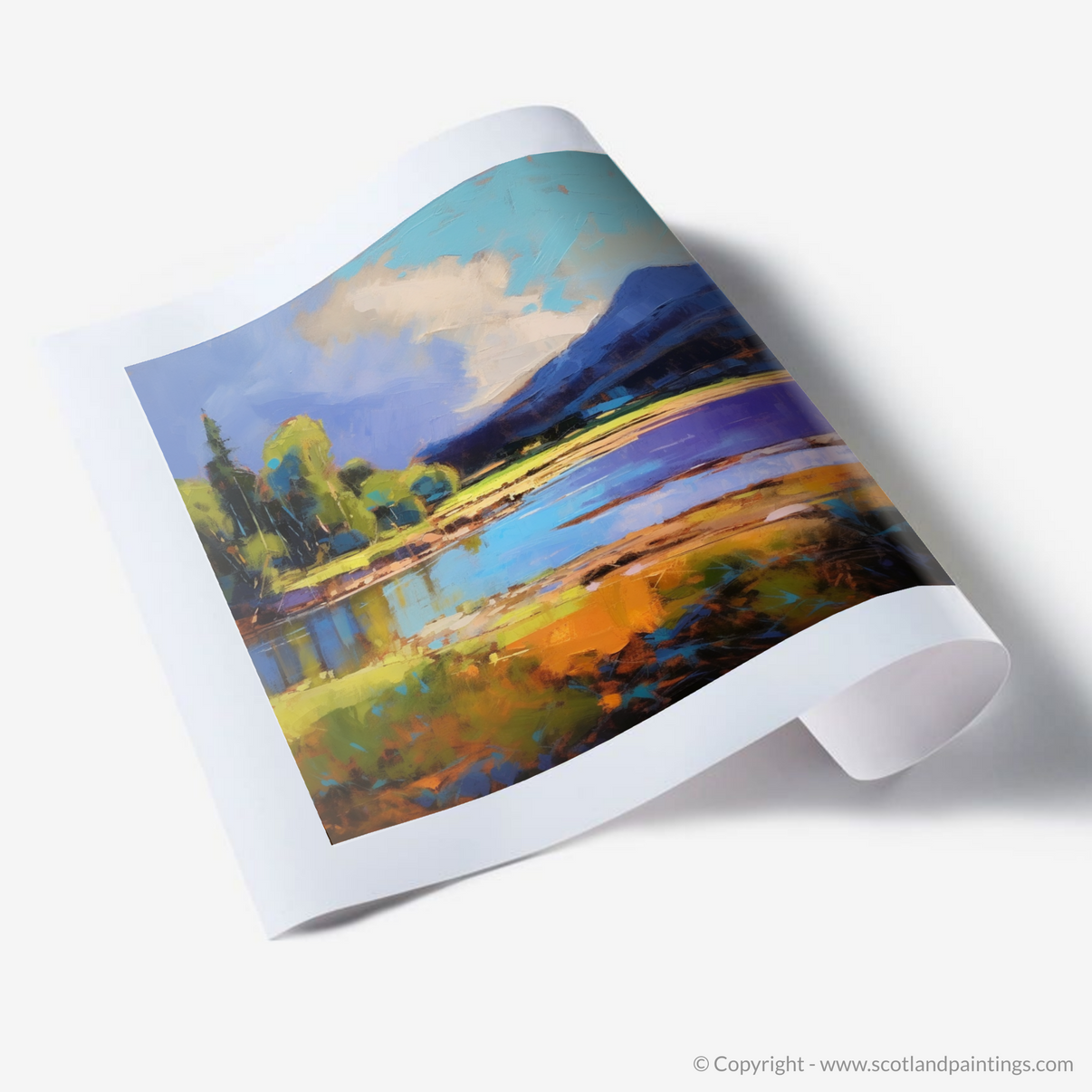 Summer Splendour at Loch Faskally – Scotland Paintings and Art Prints