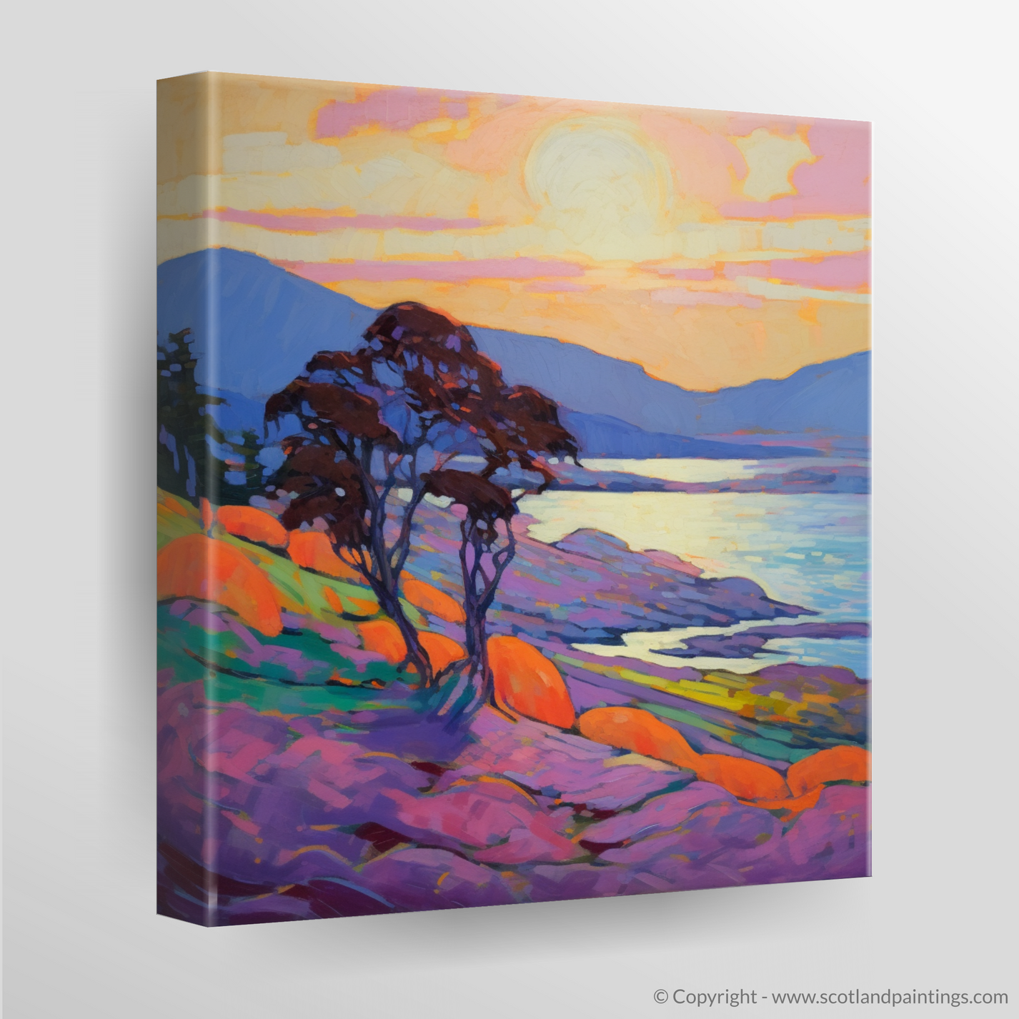 Catterline Bay at Twilight: An Impressionist Ode to Scottish Coves ...