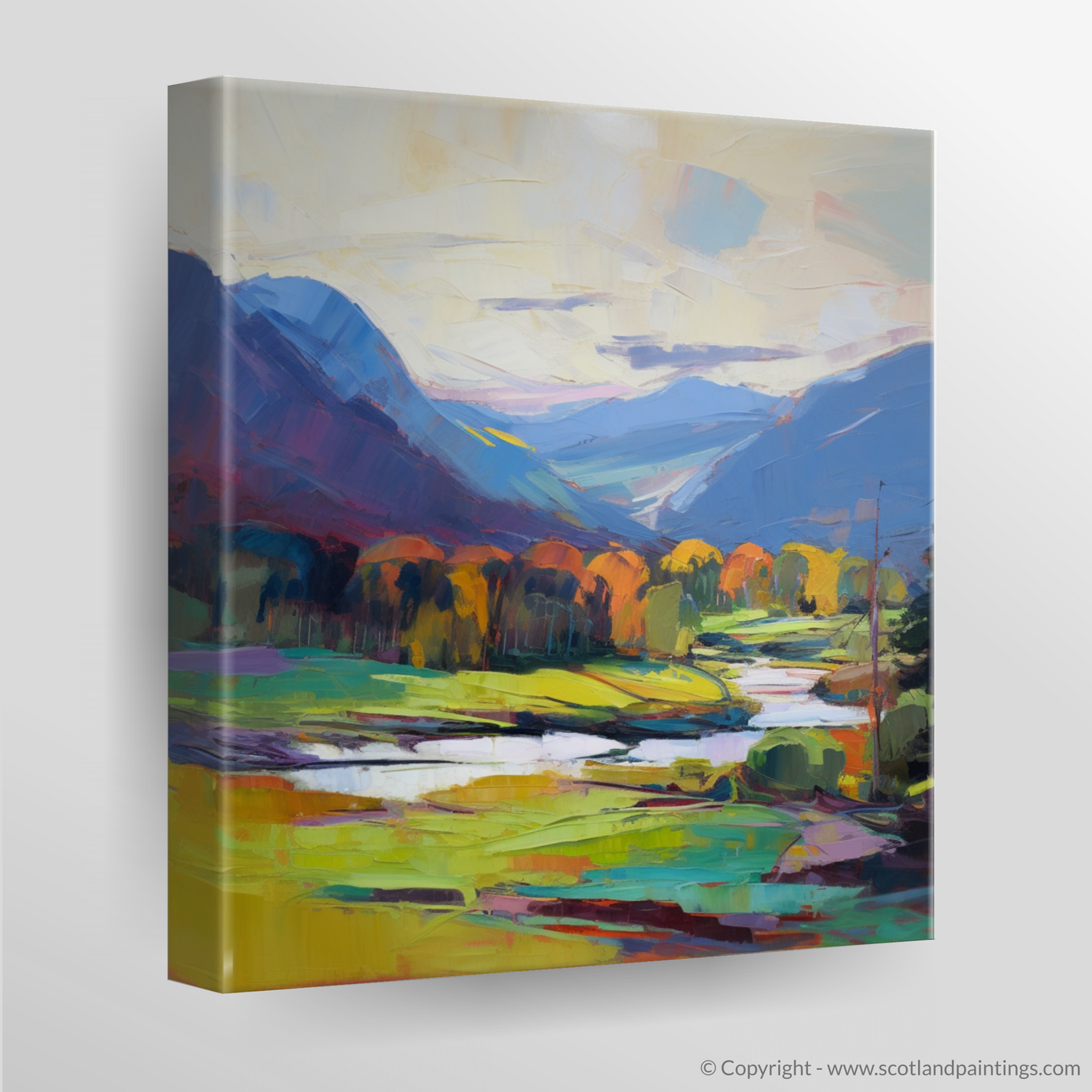 Vibrant Expression of Glen Affric Majesty – Scotland Paintings and Art ...