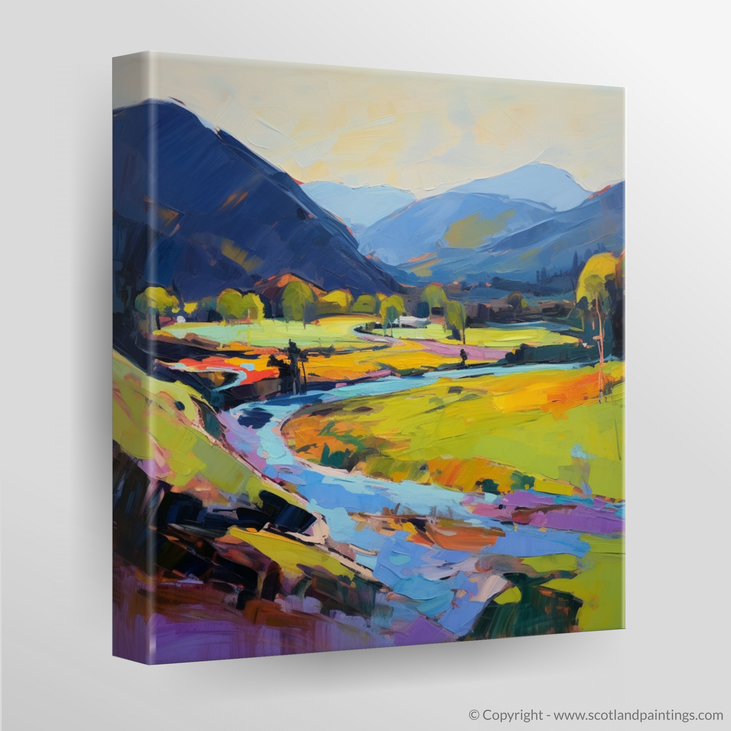 Expressionistic Ode to Glen Esk – Scotland Paintings and Art Prints