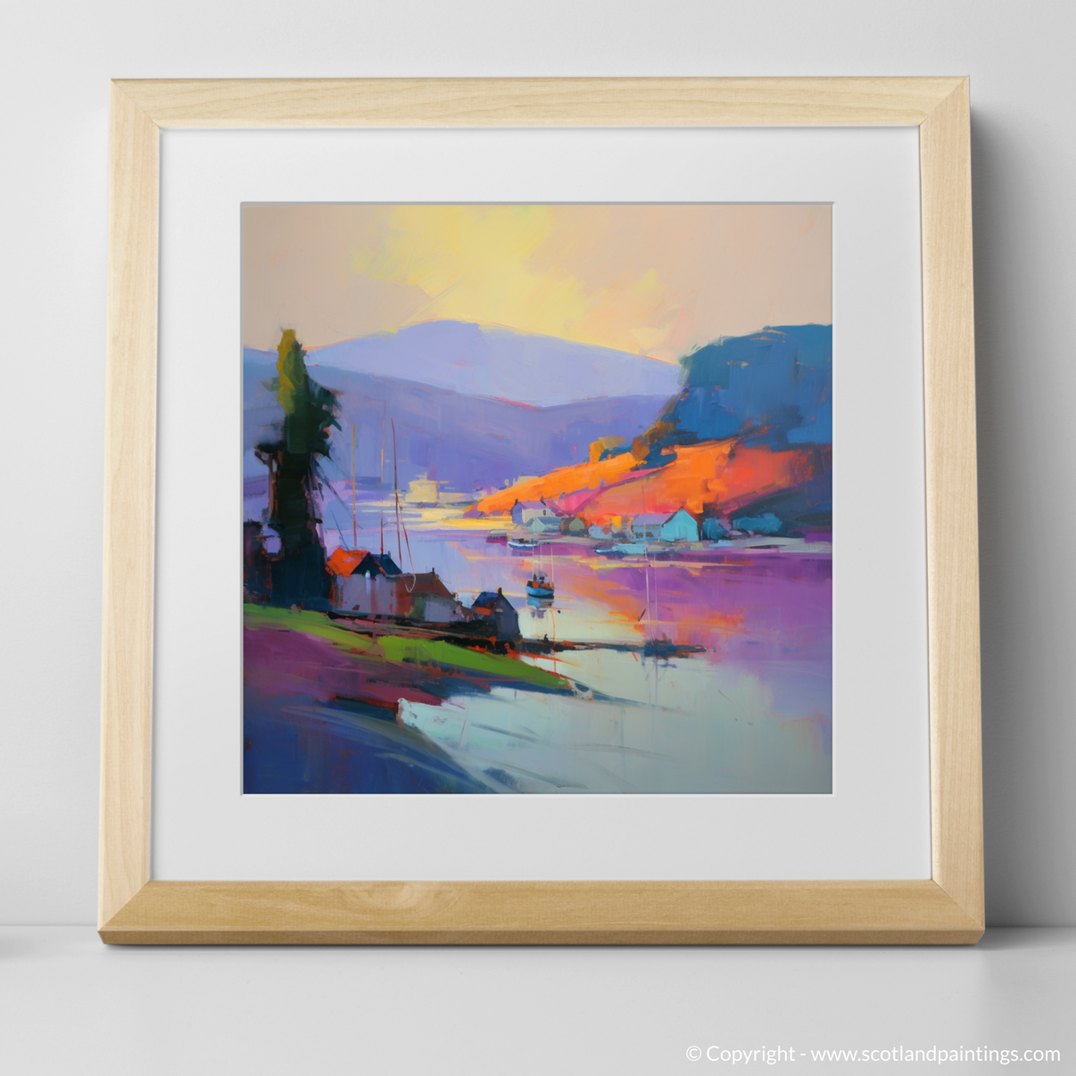 Cromarty Harbour's Sunset Embrace – Scotland Paintings and Art Prints