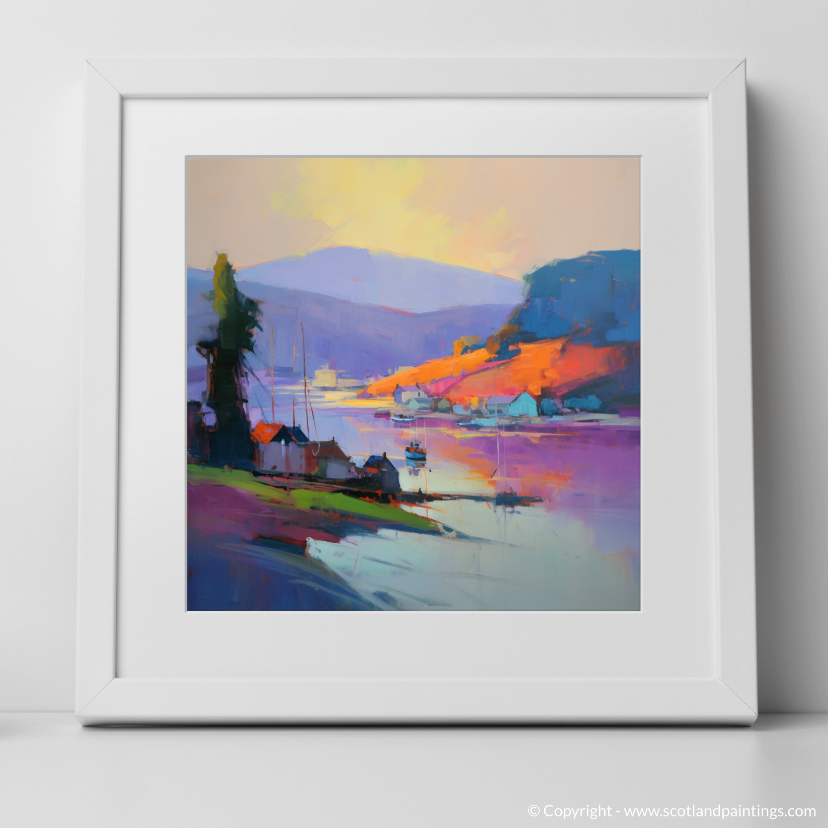 Cromarty Harbour's Sunset Embrace – Scotland Paintings and Art Prints