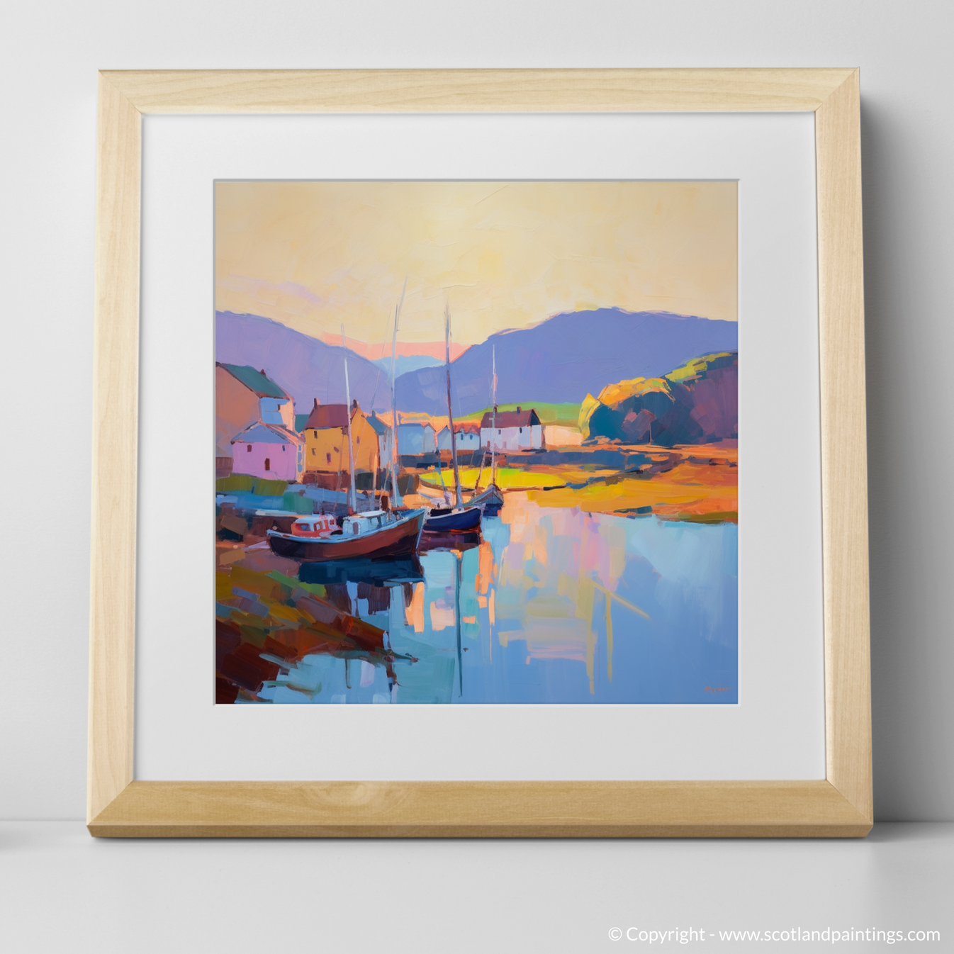 Golden Embrace of Dunbar Harbour – Scotland Paintings and Art Prints