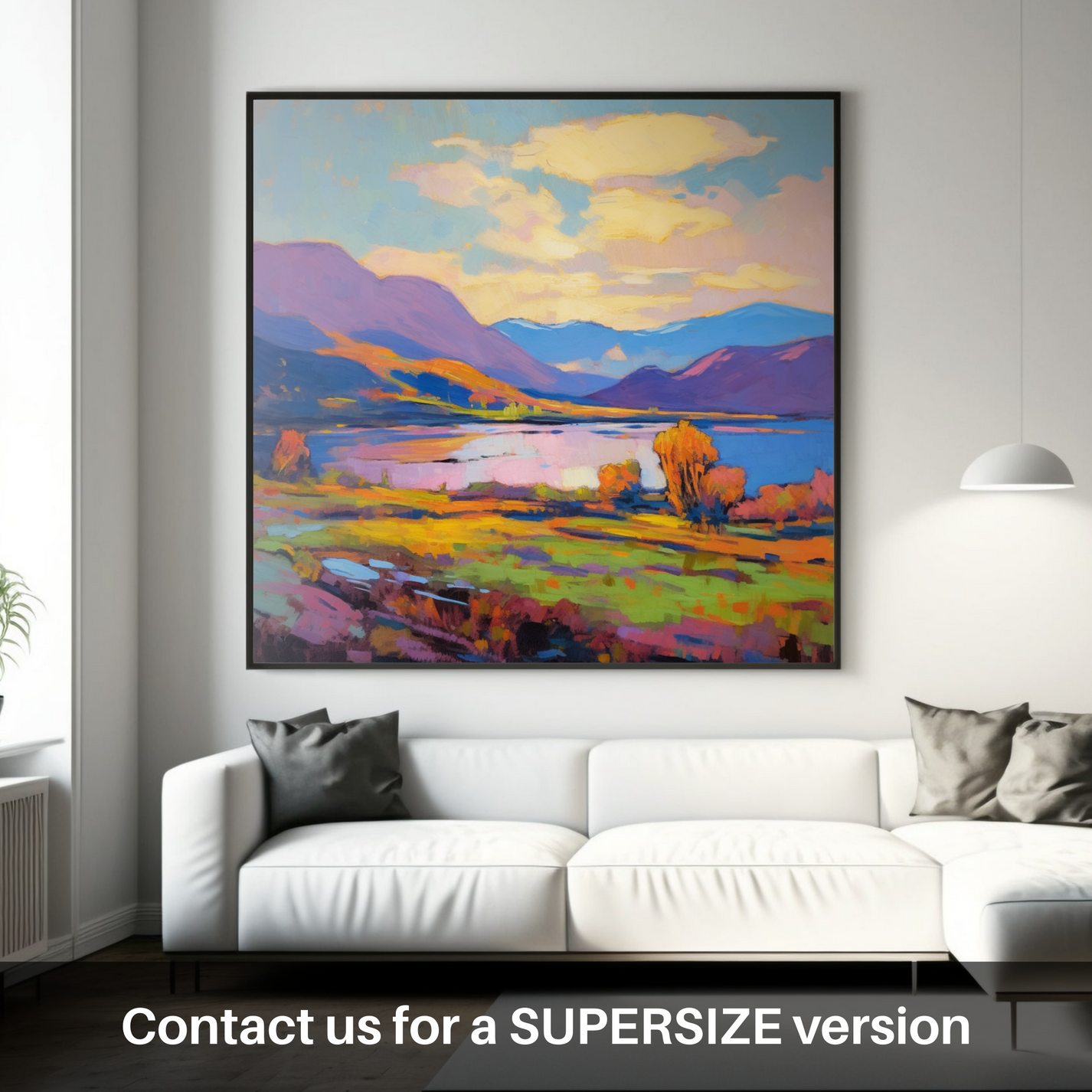 Highland Serenity: Sunset over Loch Insh – Scotland Paintings and Art ...