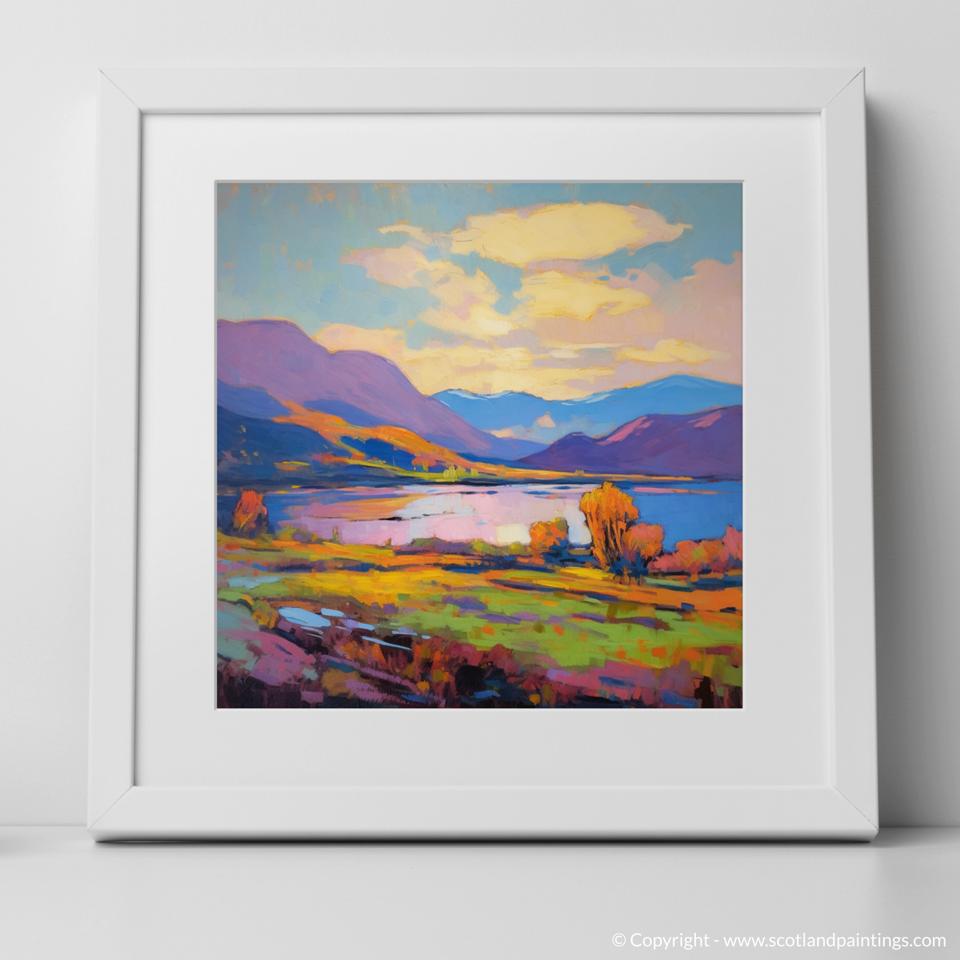Highland Serenity: Sunset over Loch Insh – Scotland Paintings and Art ...