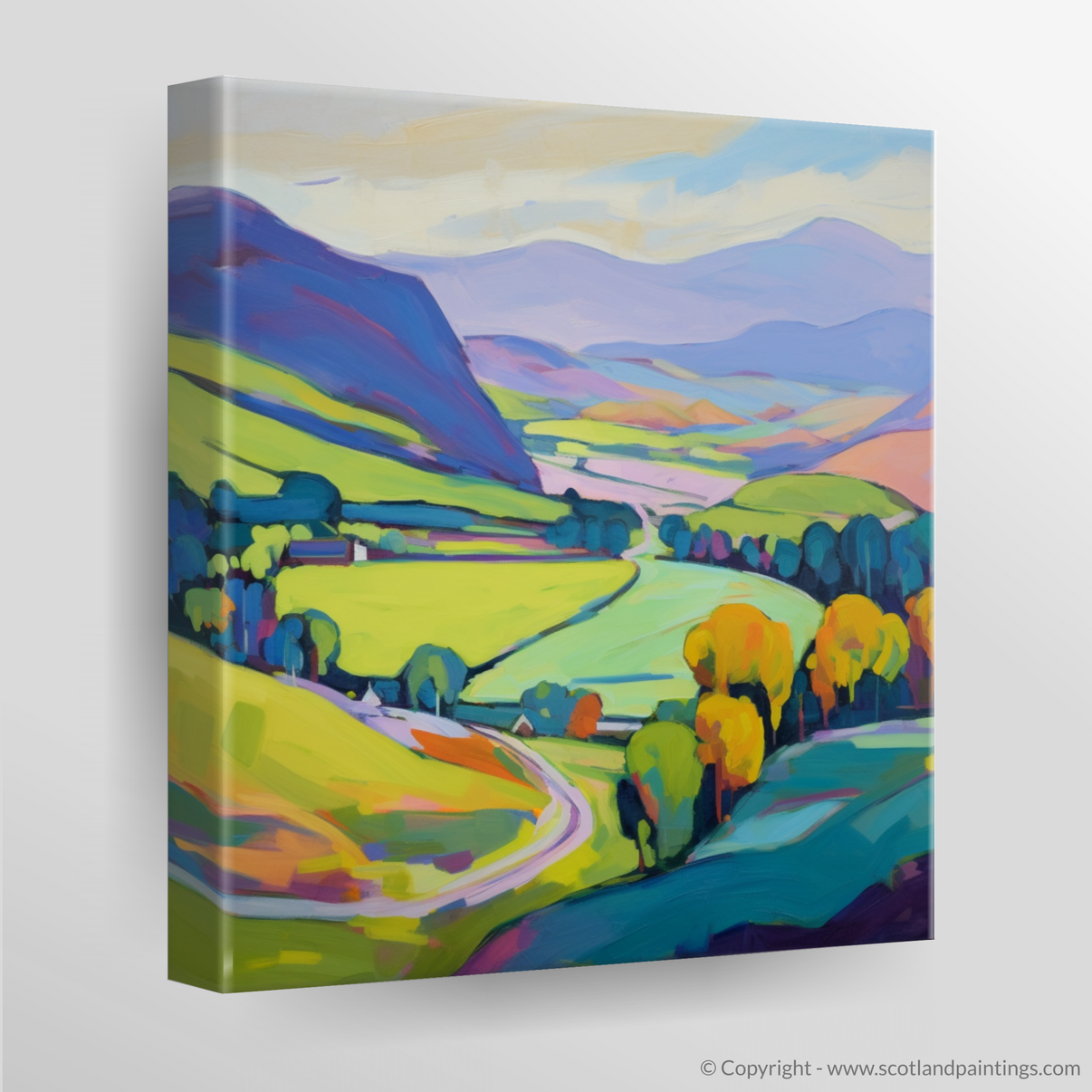 Summer Splendour in Glenlivet: A Cubist Ode to the Scottish Highlands ...