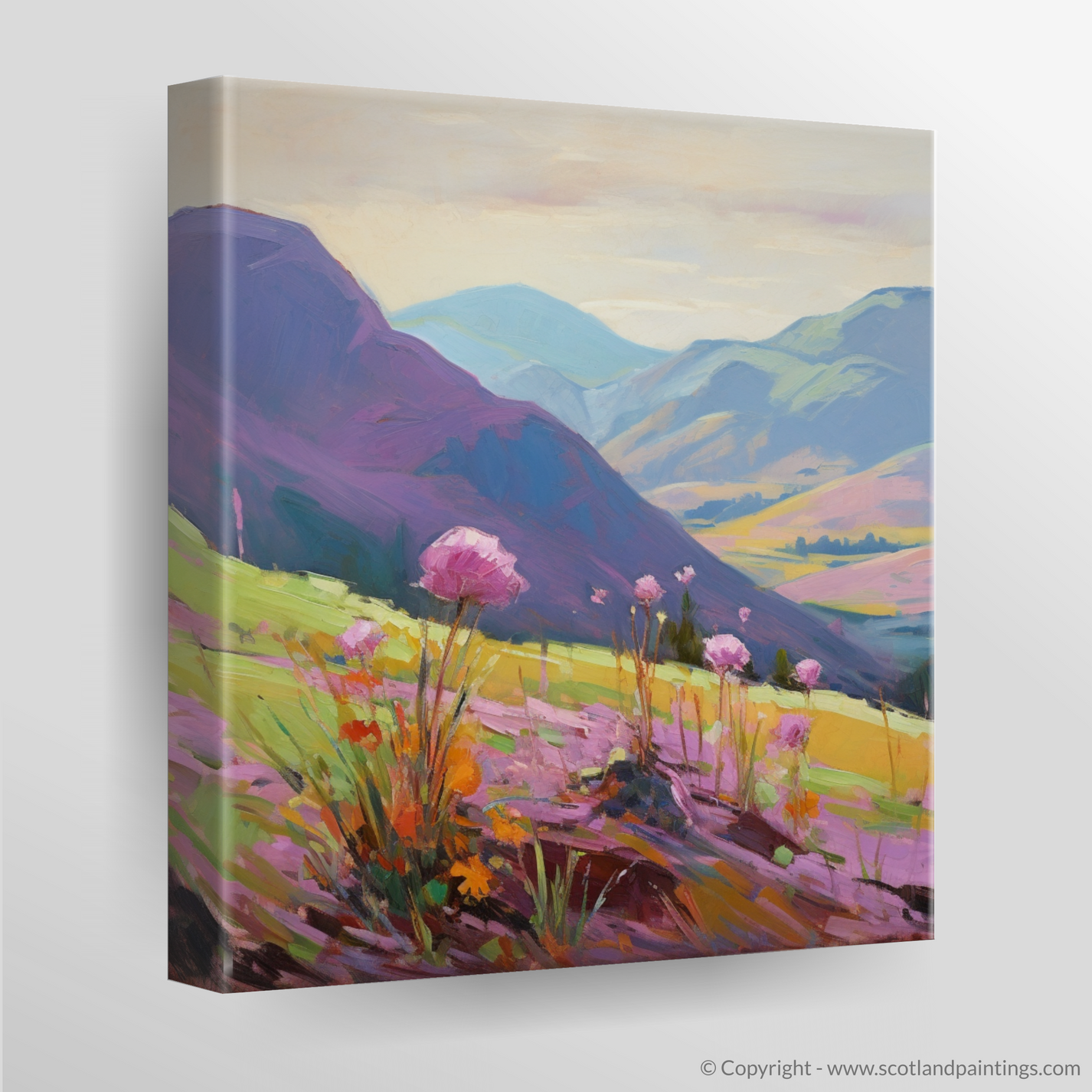 Enchanted Glencoe: A Dance of Thrift and Overlook – Scotland Paintings ...