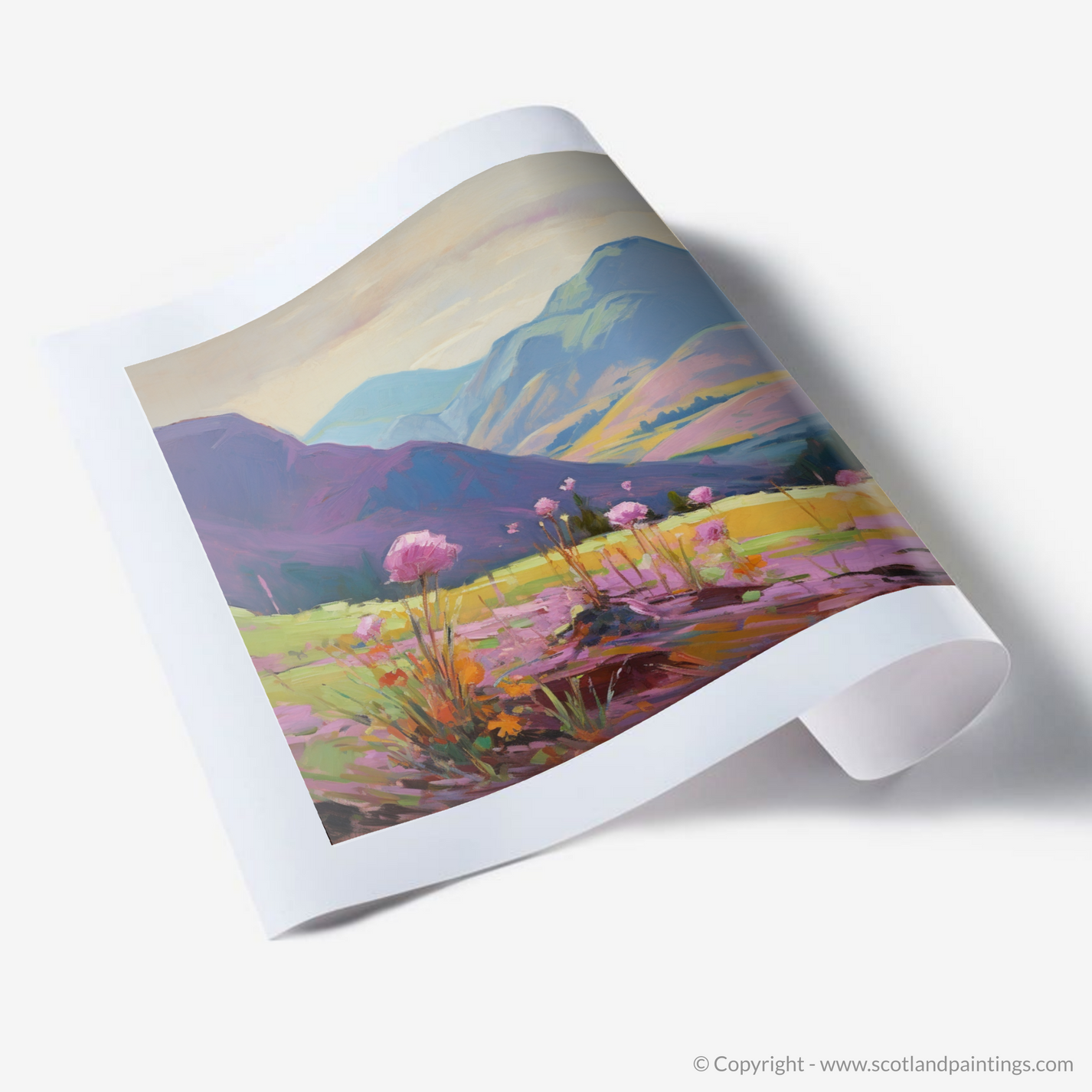 Enchanted Glencoe: A Dance of Thrift and Overlook – Scotland Paintings ...