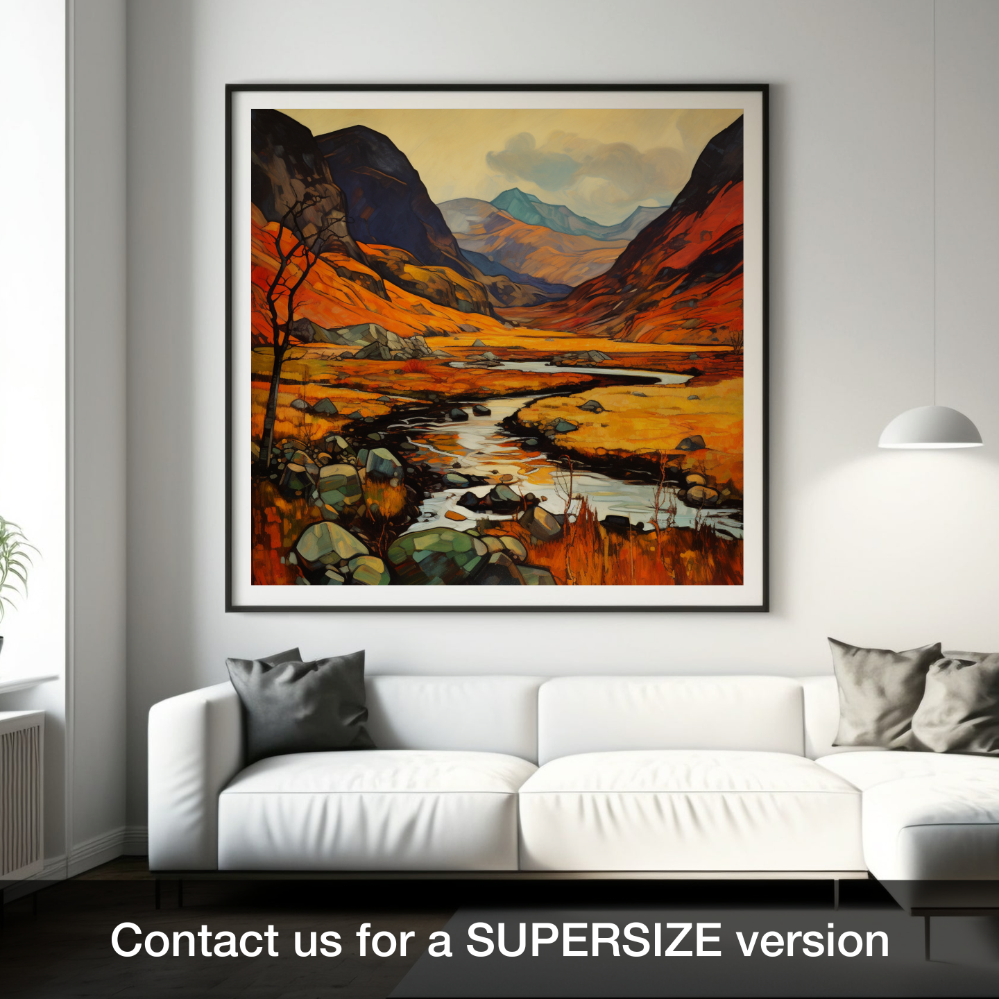 Autumn Embrace of Glen Coe - An Art Nouveau Homage – Scotland Paintings ...
