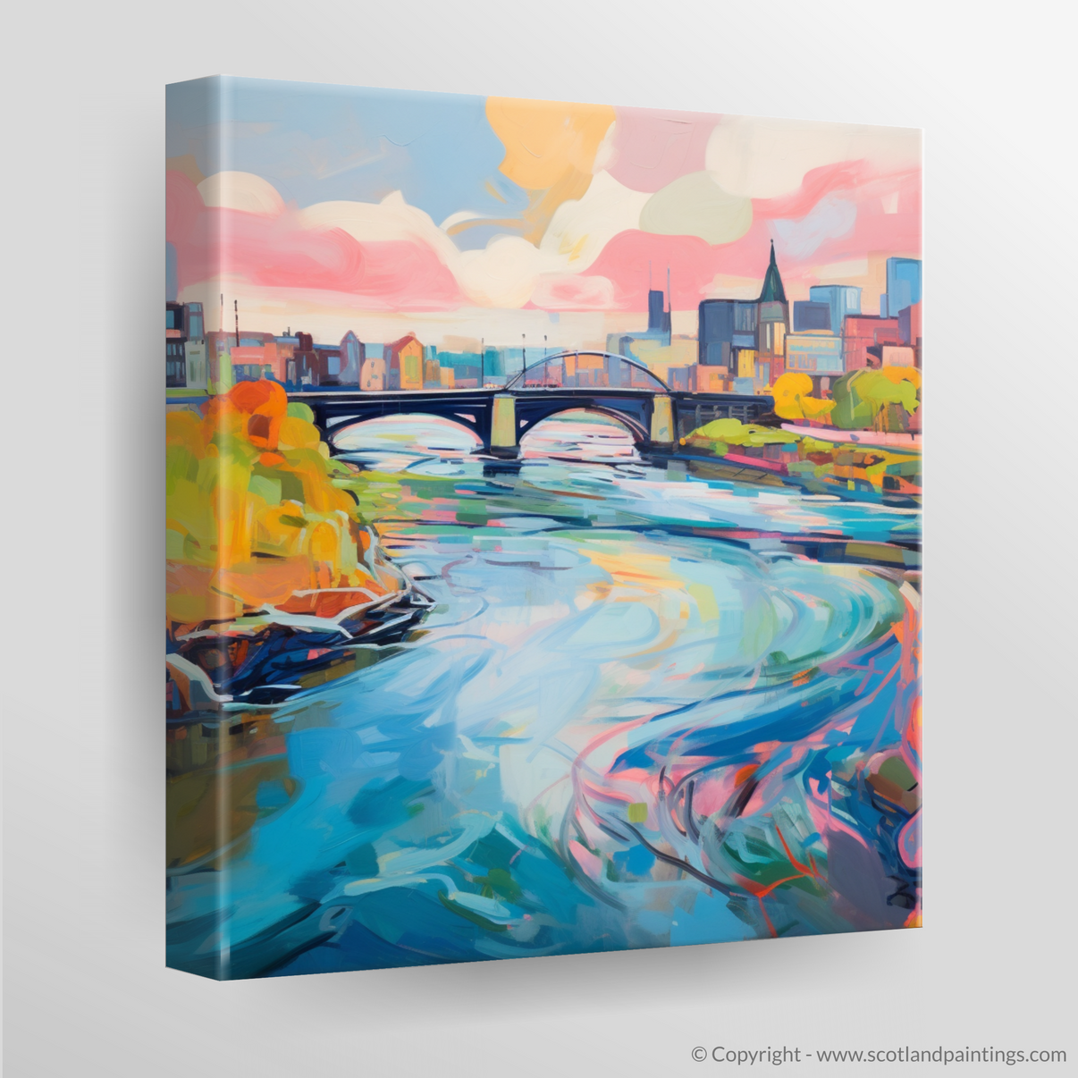 Clyde's Colourful Embrace – Scotland Paintings and Art Prints