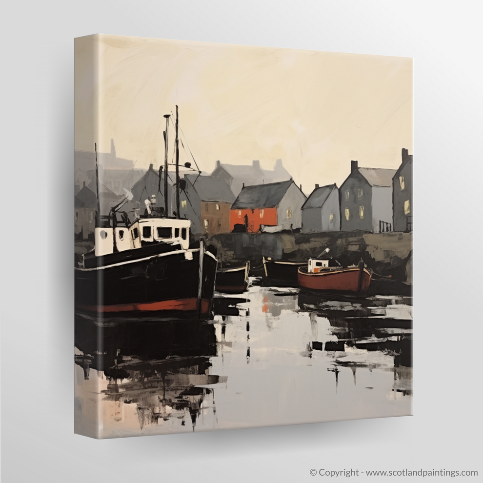 Painting and Art Print of Stornoway Harbour entitled "Harbour Reflecti ...