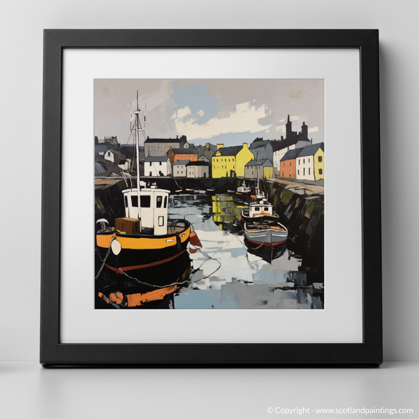 Painting and Art Print of Stornoway Harbour entitled "Stornoway Harbou ...