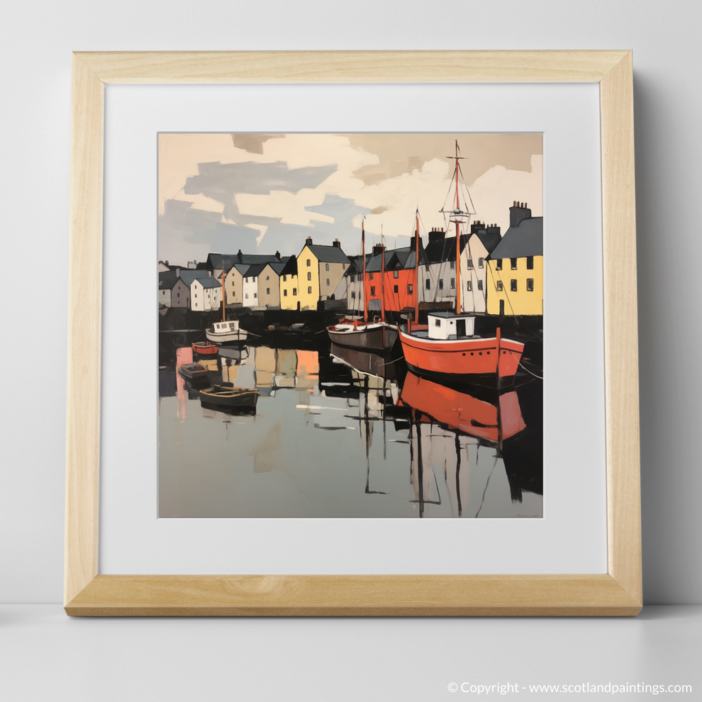 Painting and Art Print of Stornoway Harbour entitled "Expressionist Vo ...