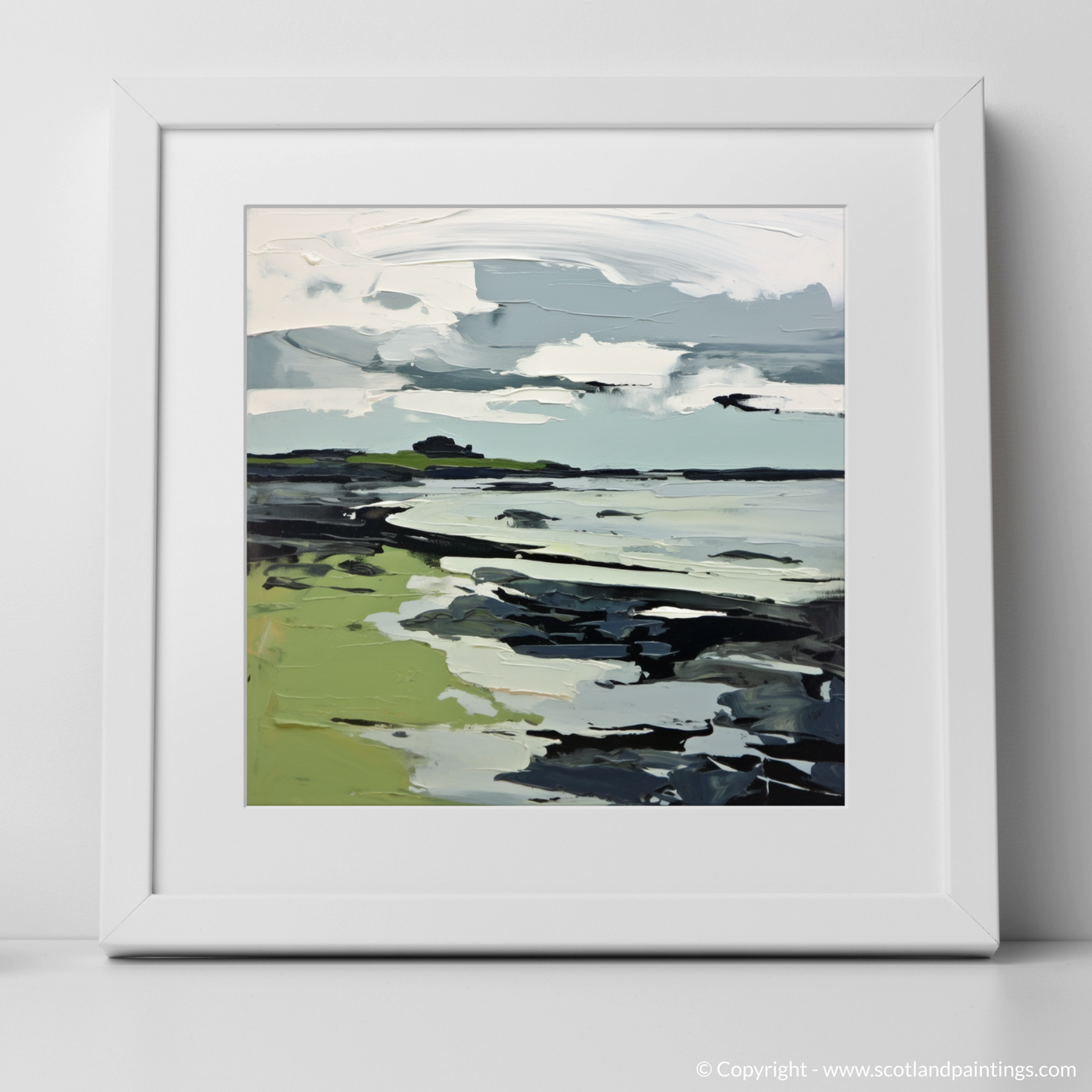 Painting and Art Print of Largo Bay, Fife entitled "Largo Bay Unleashe ...