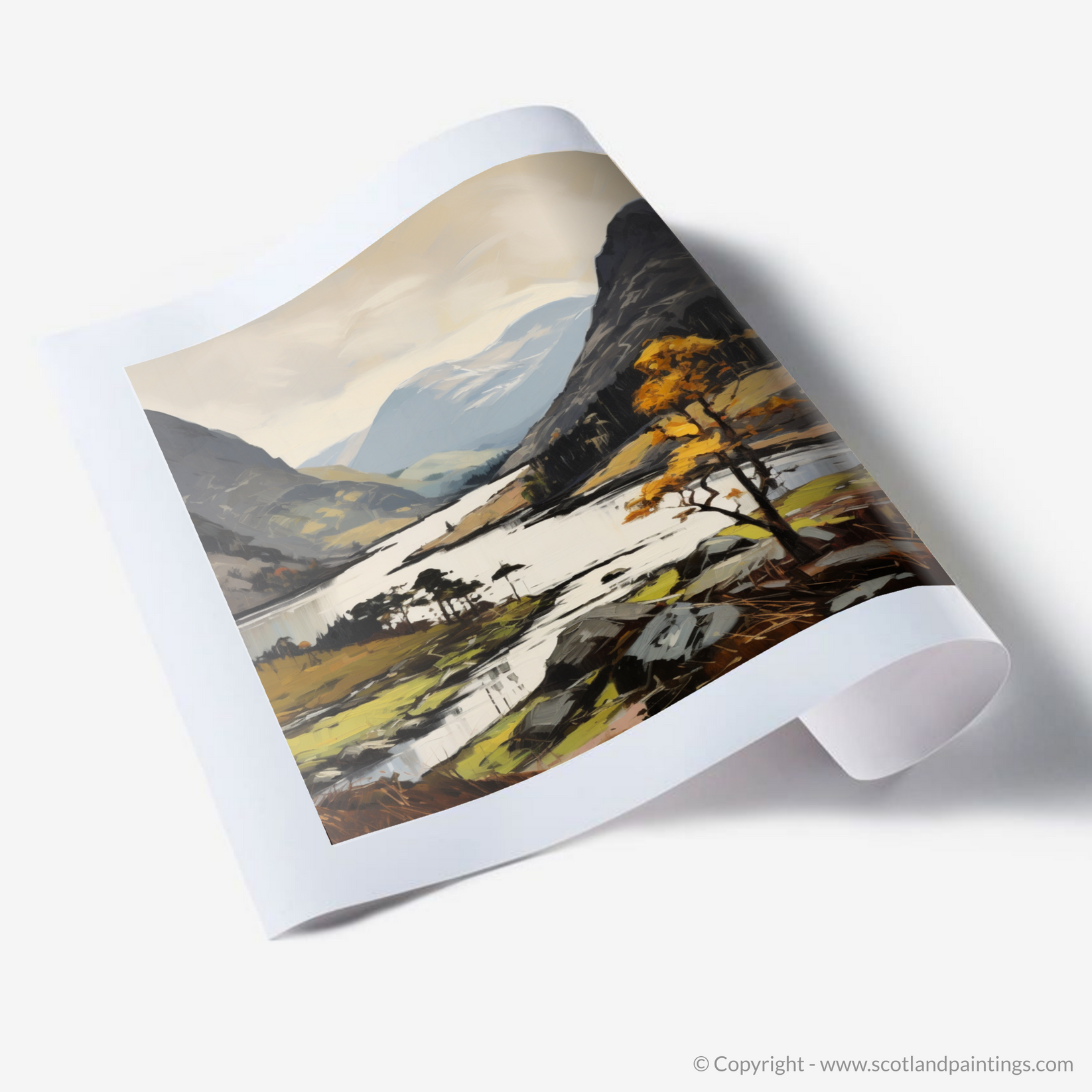 Painting and Art Print of Glenfinnan, Highlands entitled "Highland Emb ...