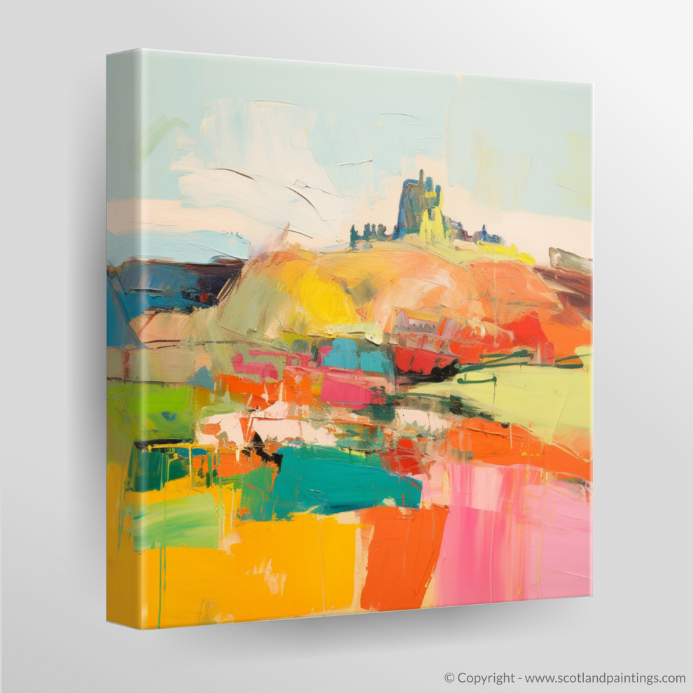 Edinburgh in Abstract Hues – Scotland Paintings and Art Prints