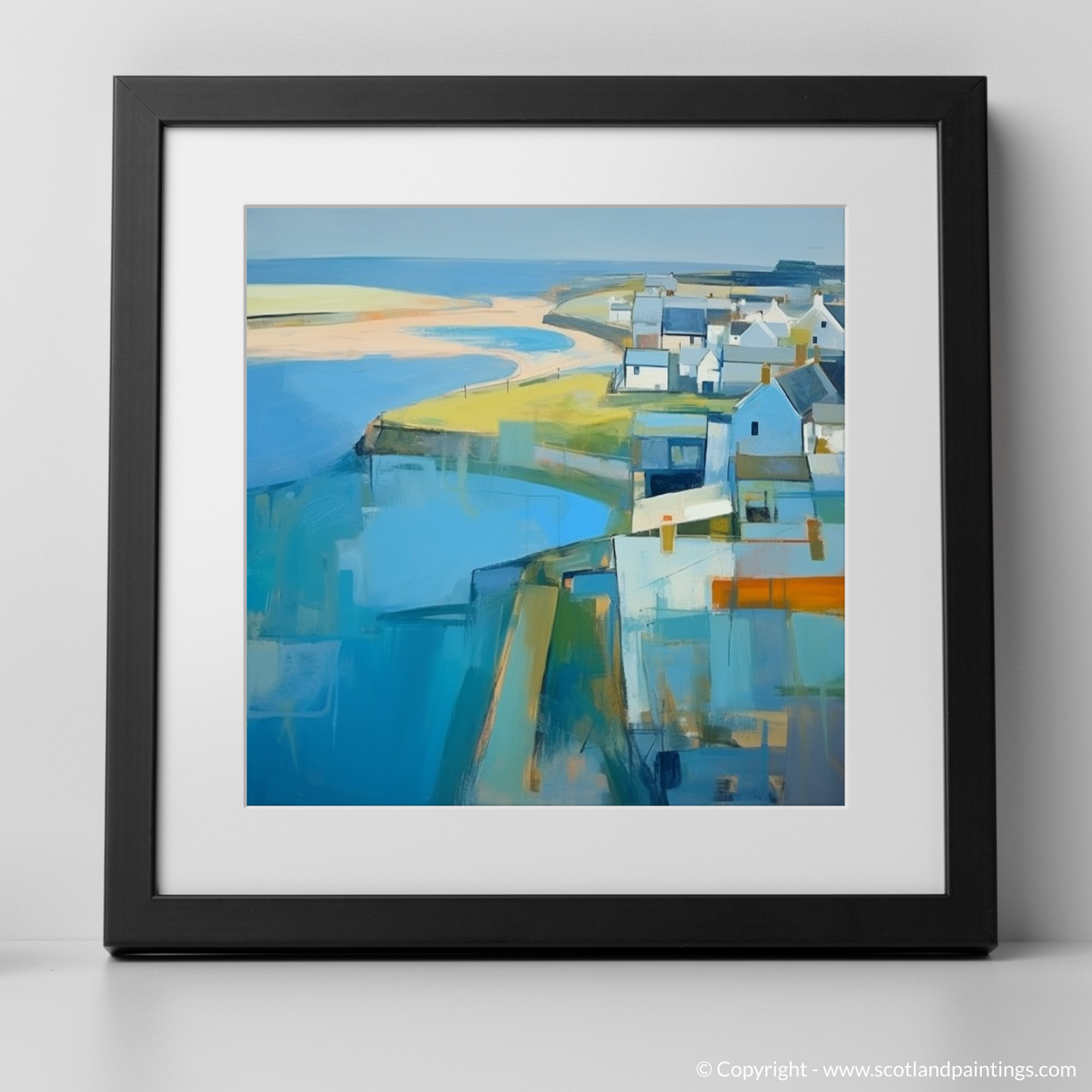 Stonehaven Serenity: An Abstract Impressionist Homage to Coastal Charm ...