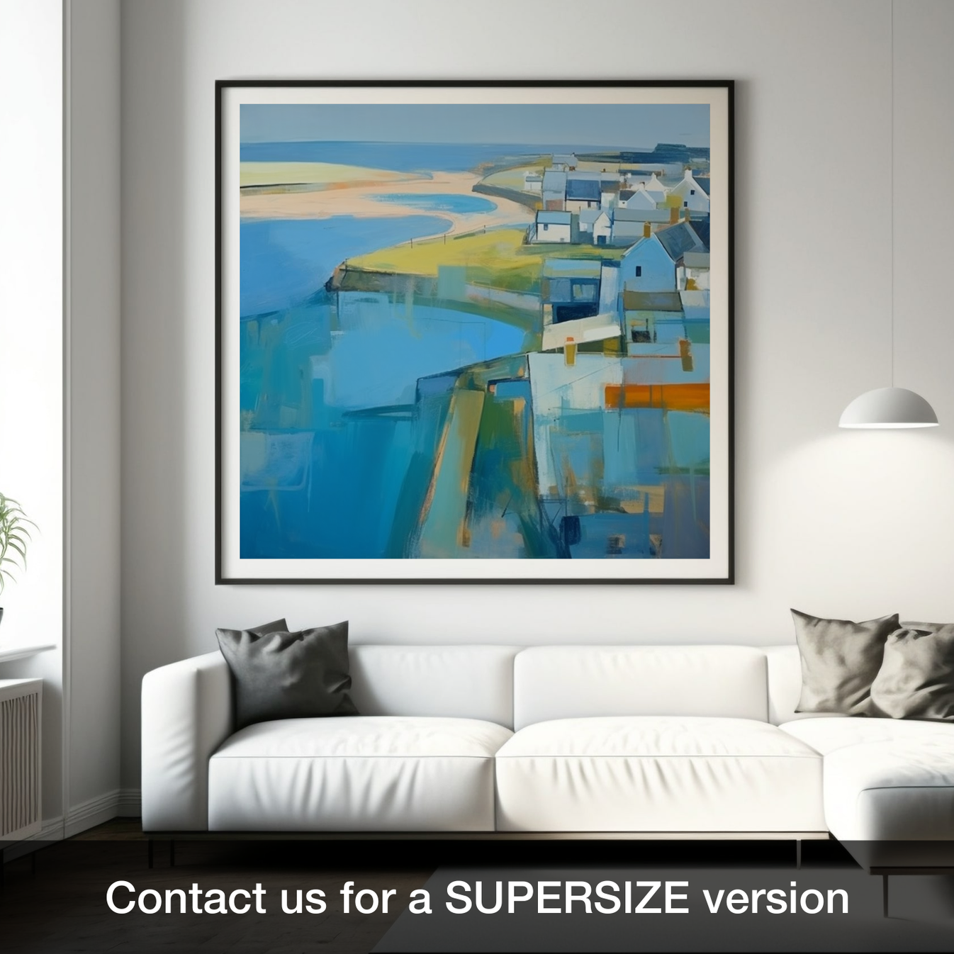 Stonehaven Serenity: An Abstract Impressionist Homage to Coastal Charm ...