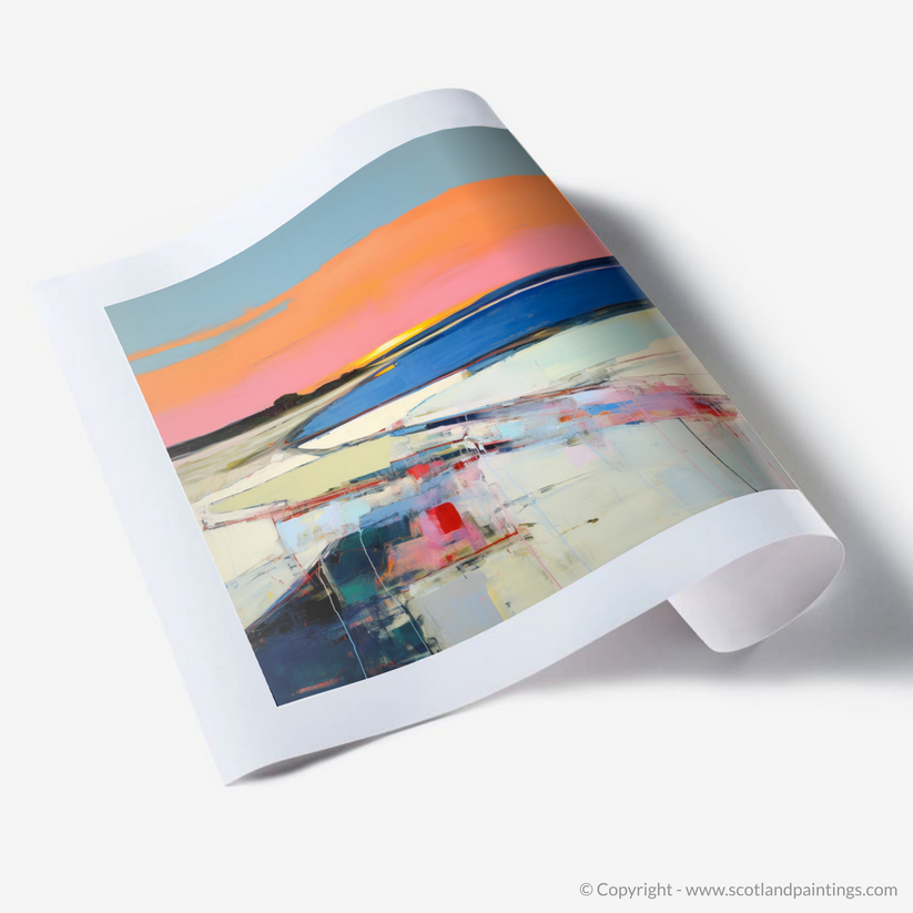 Nairn Beach Sunset Embrace – Scotland Paintings and Art Prints