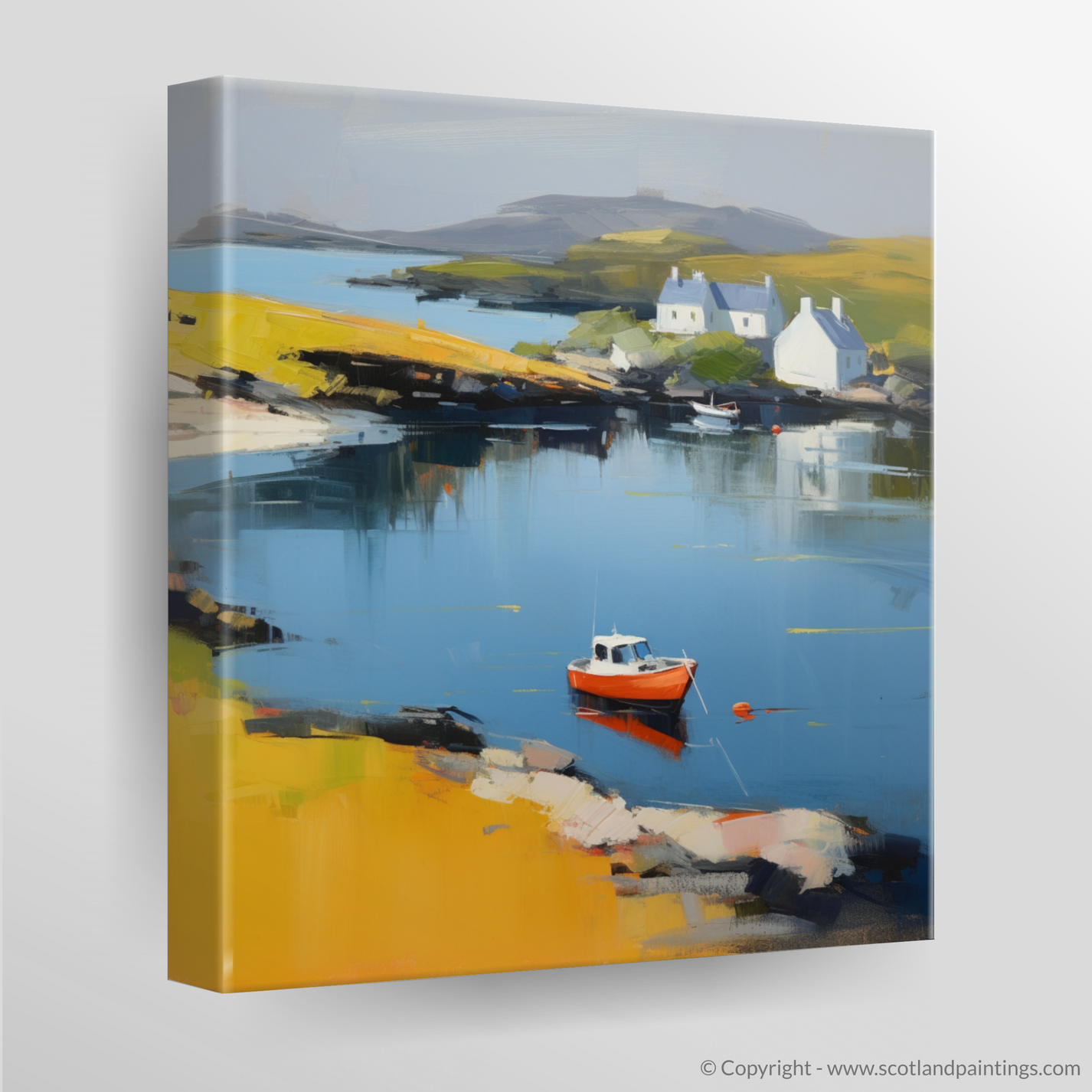 Serene Reflections of Scourie Bay – Scotland Paintings and Art Prints