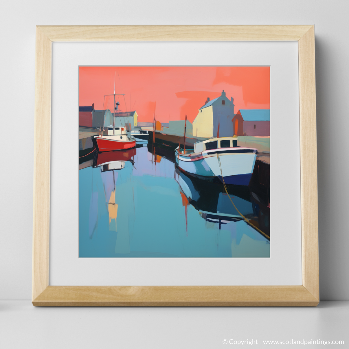 Dusk at Dunbar Harbour: A Contemporary Tribute to Scottish Maritime Be ...