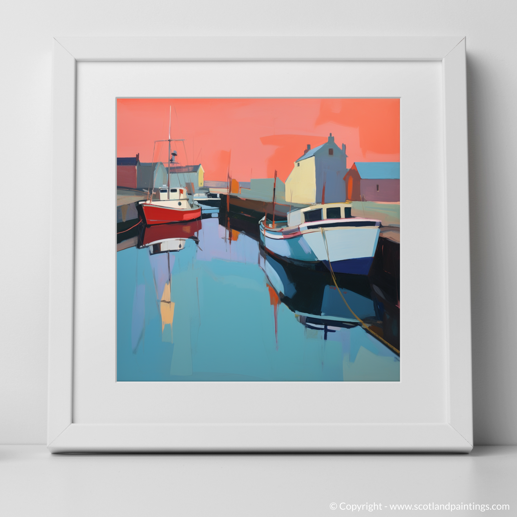 Dusk at Dunbar Harbour: A Contemporary Tribute to Scottish Maritime Be ...
