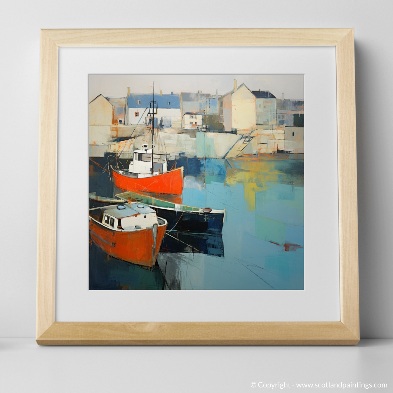 Abstract Impressions of Stornoway Harbour – Scotland Paintings and Art ...