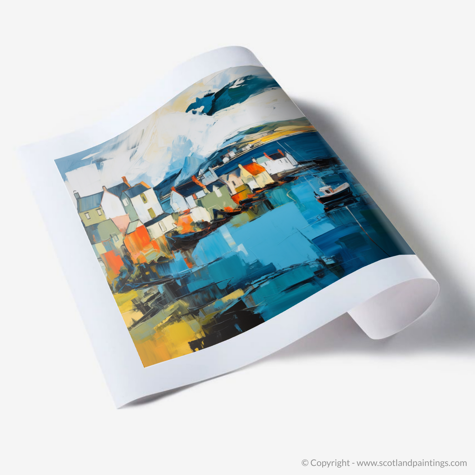 Bowmore Essence: An Abstract Coastal Symphony – Scotland Paintings and ...