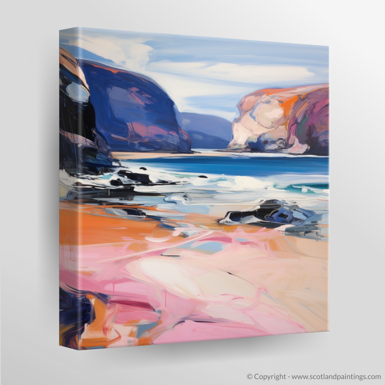 Painting and Art Print of Sandwood Bay, Sutherland entitled "Wild Spir ...
